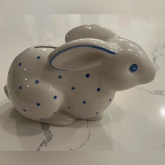 Tiffany & Co. | Other | Vintage Tiffany Co Ceramic Blue Polka Dot Bunny ...